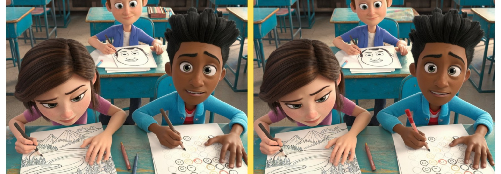 Spot 4 Differences In The Drawing Class Picture In 7 Seconds! | Health ...