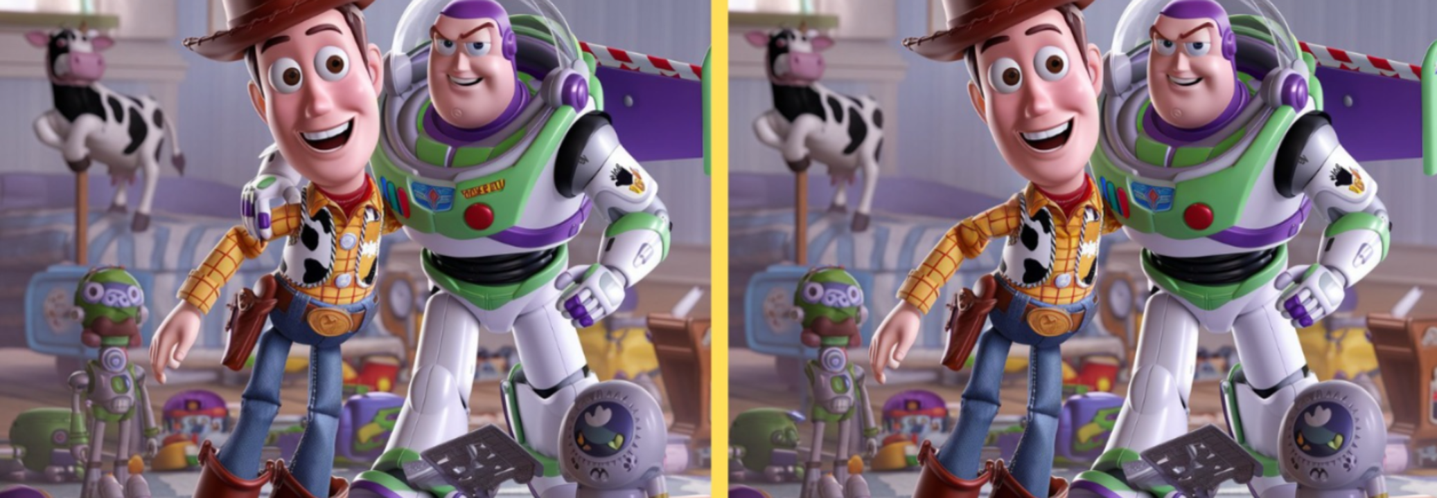 Spot 6 Differences In This Toy Story Special Picture And Challenge Your ...