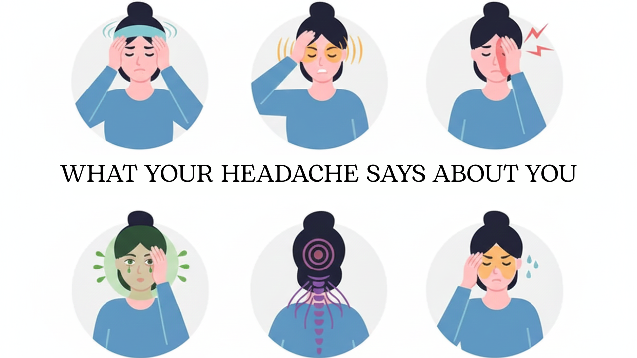 What The Location Of Your Headache Says About Your Health | Health and Me